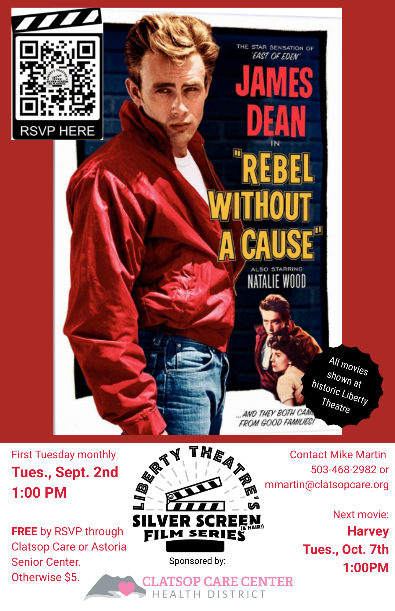 Silver Screen Series at Liberty Theatre - Clatsop Care Center Health District